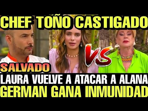 Top Chef Vip Telemundo 2023 GERMAN GANA INMUNIDAD!! LAURA ATACA A ALANA ...