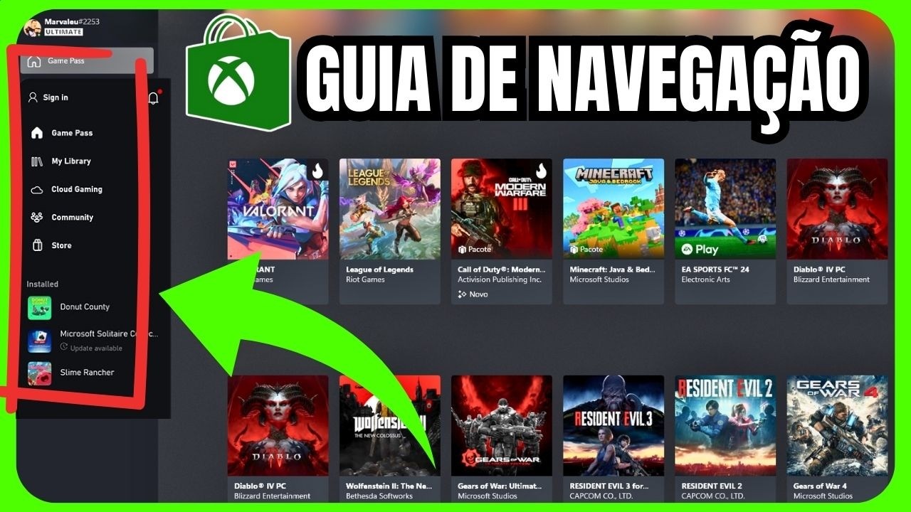 Guia de Navegação Xbox Store no Xbox One e Xbox Series X|S - YouTube