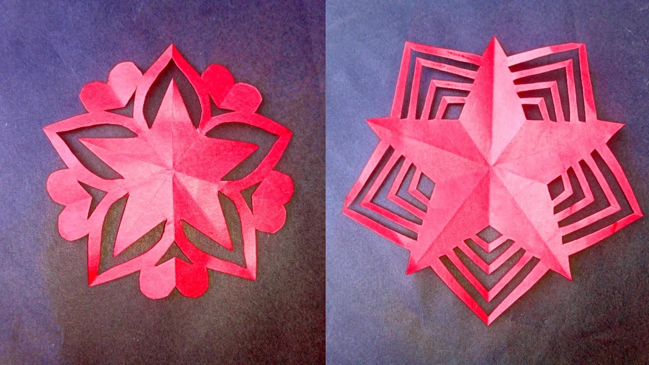 2 DIY Paper Cutting design -Origami Paper Cutting Idea Step By Step ...