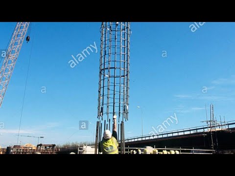70 | Pile Cage Lowering | Making | Step by Step | Machine | BBS ...