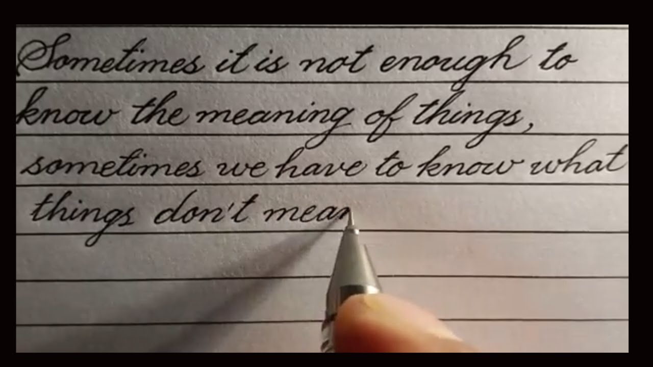 Cursive writing practice | Beautiful English handwriting | Cursive ...