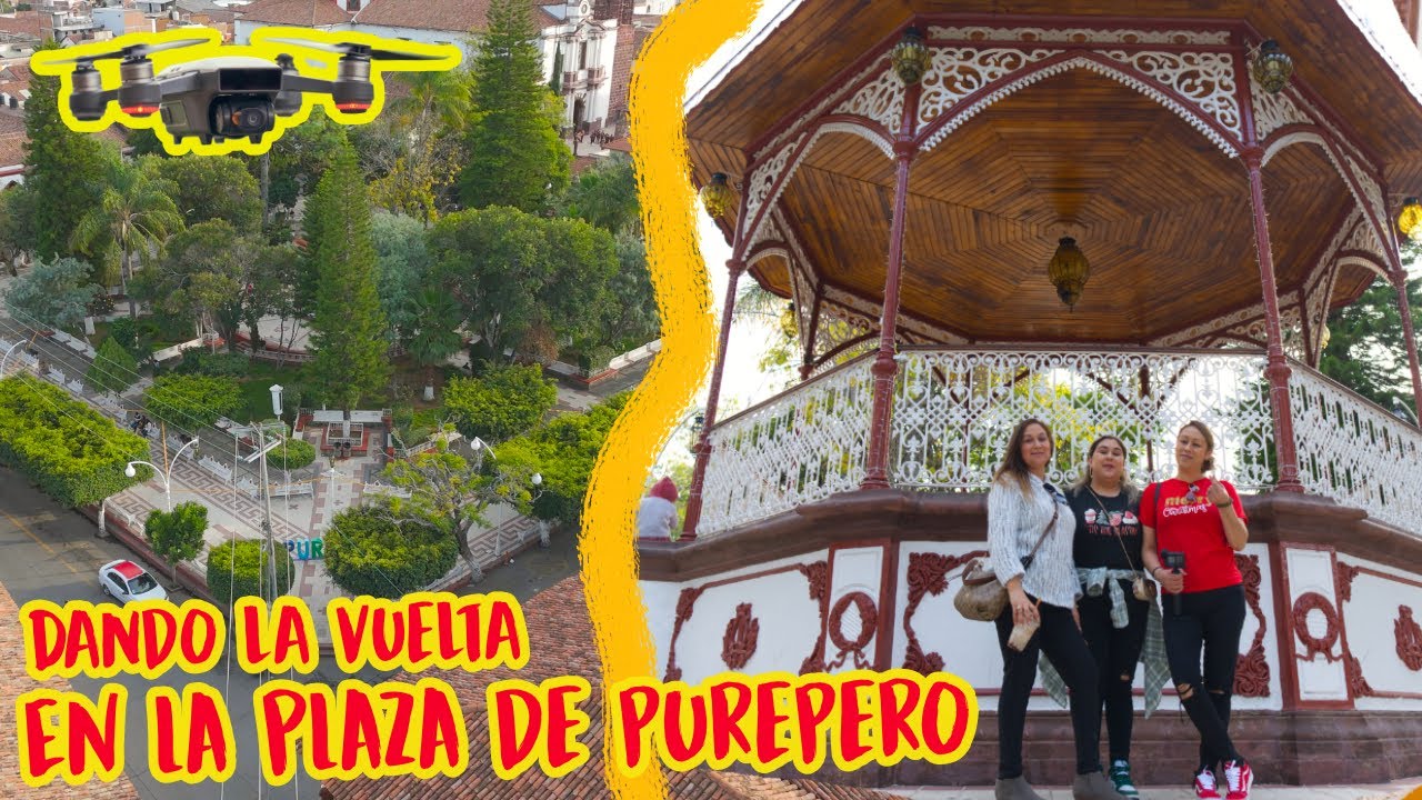 Dando la vuelta en la Plaza de Purepero, Michoacan!!!!! - YouTube