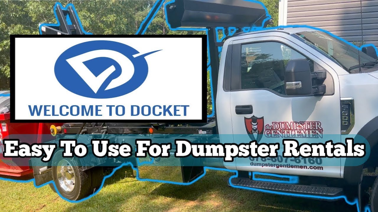 What dumpster rental software that works for me Docket Dumpster Software - YouTube
