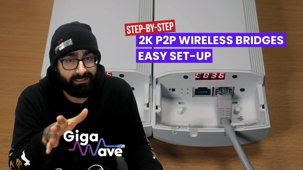 Gigawave Easy P2P Wireless Bridges Setup - YouTube