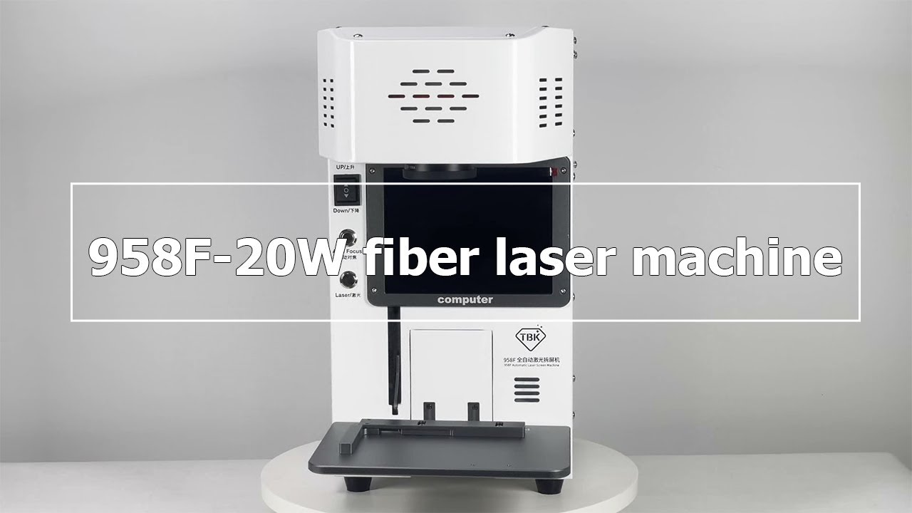 TBK-958F Back Glass Remove Laser Machine - YouTube