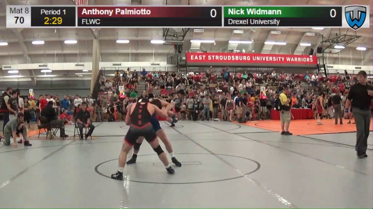 1002 Open Men 70 KG Anthony Palmiotto FLWC vs Nick Widmann Drexel ...