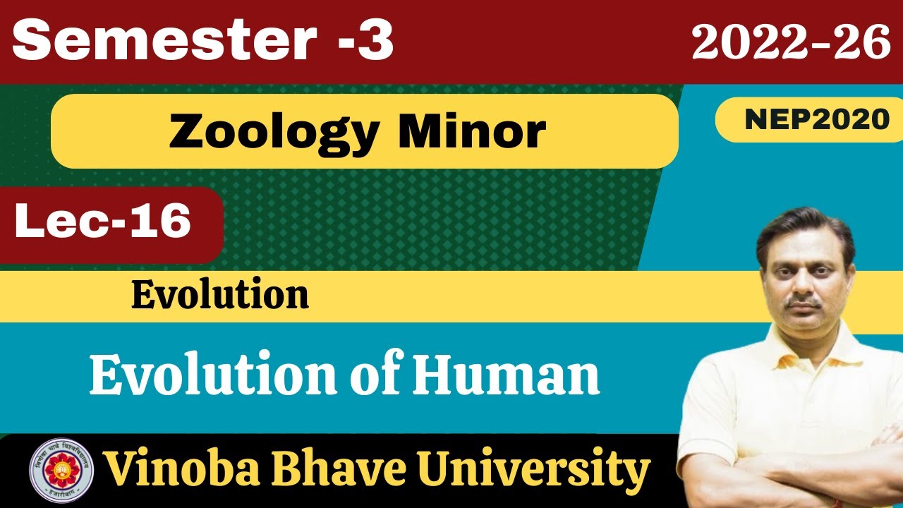 Sems-3 || VBU || 2022-26 || Zoology Minor || Evolution || Lec-16 || # ...