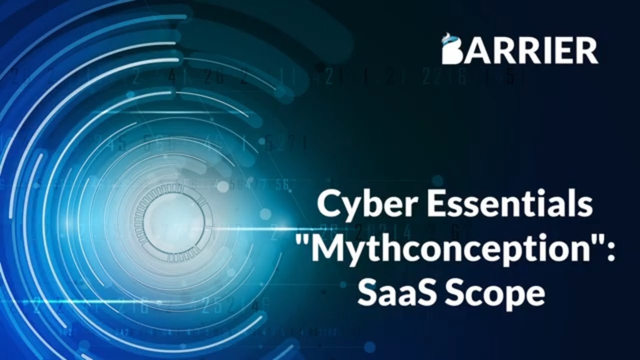 Cyber Essentials Mythconception: SaaS scope - YouTube