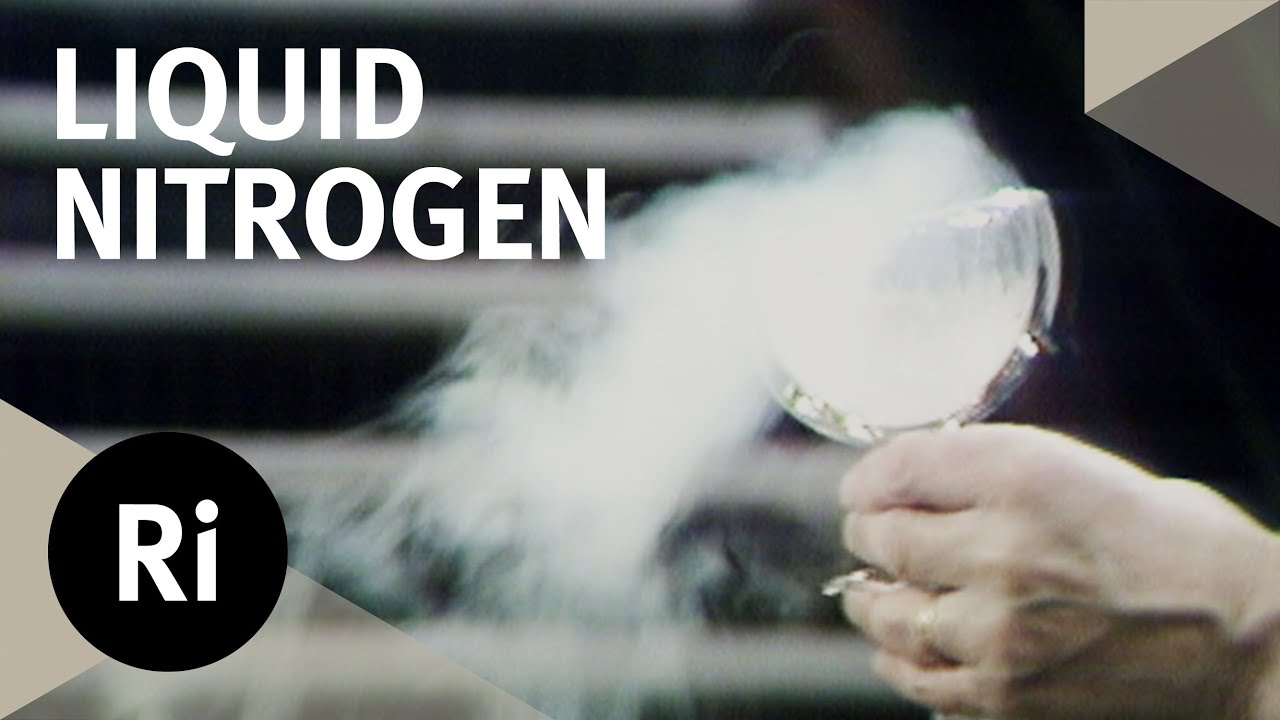 Properties of Liquid Nitrogen - Christmas Lectures with EM Rogers - YouTube