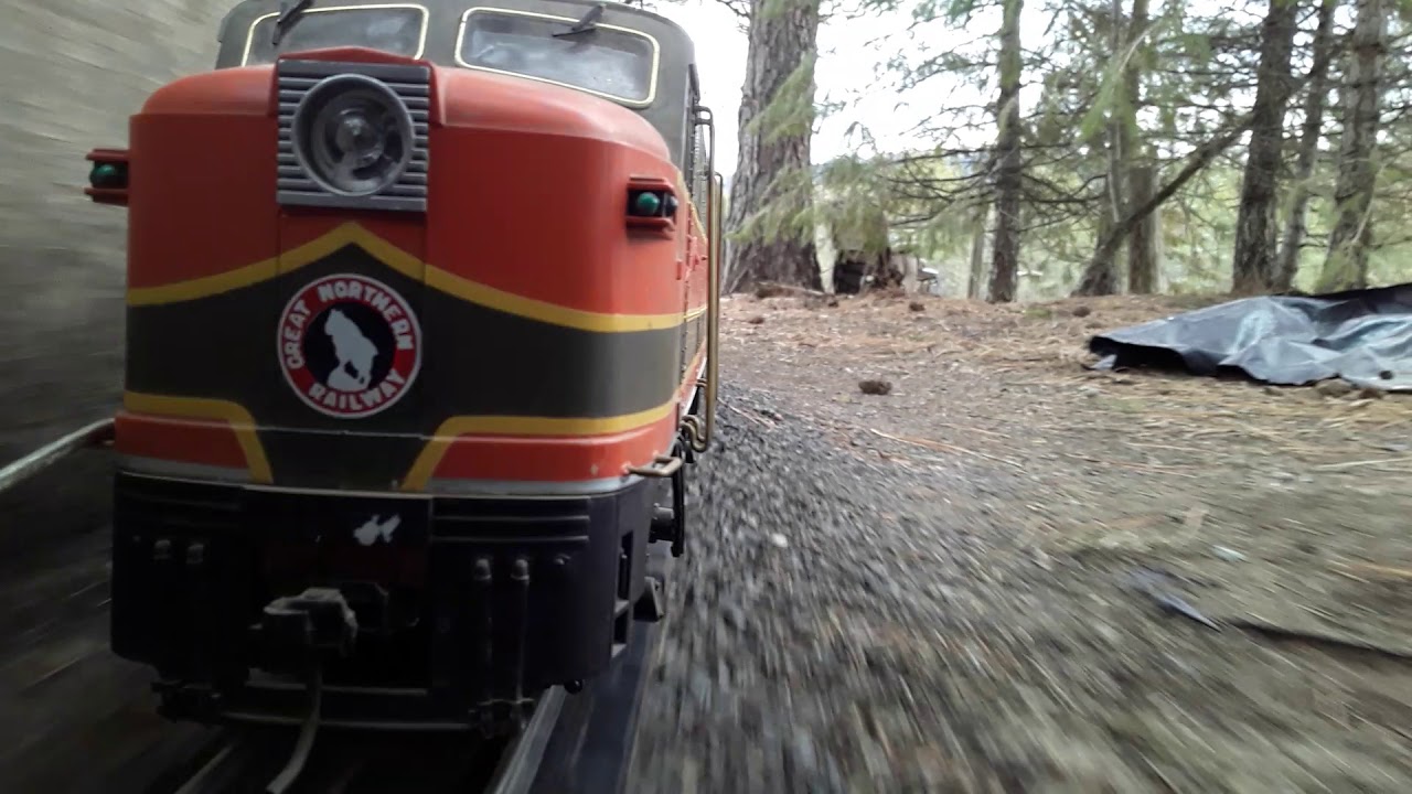 #643 SRRR 12-25-20 Great Northern alco FAs pulling freight - YouTube