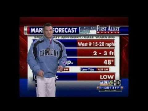 Meteorologist Robb Ellis loses State/Carolina bet - YouTube