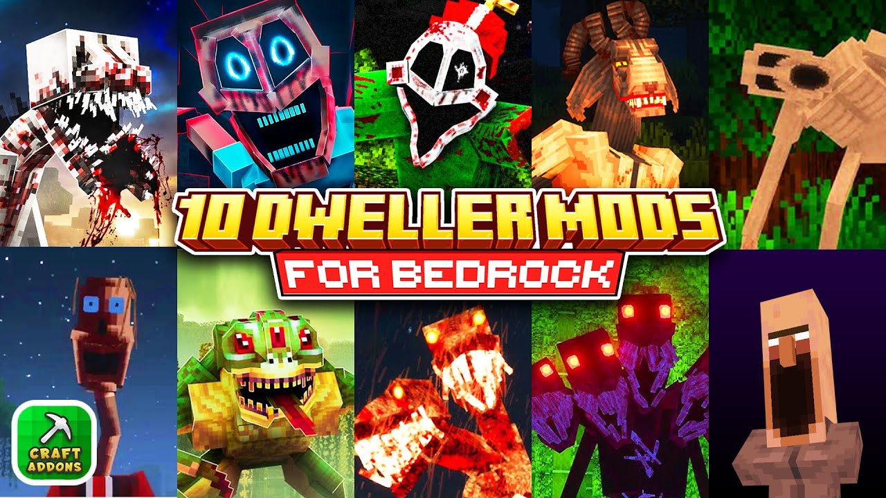 10 Creepy Dweller Mods You Can Play on Minecraft Bedrock - YouTube