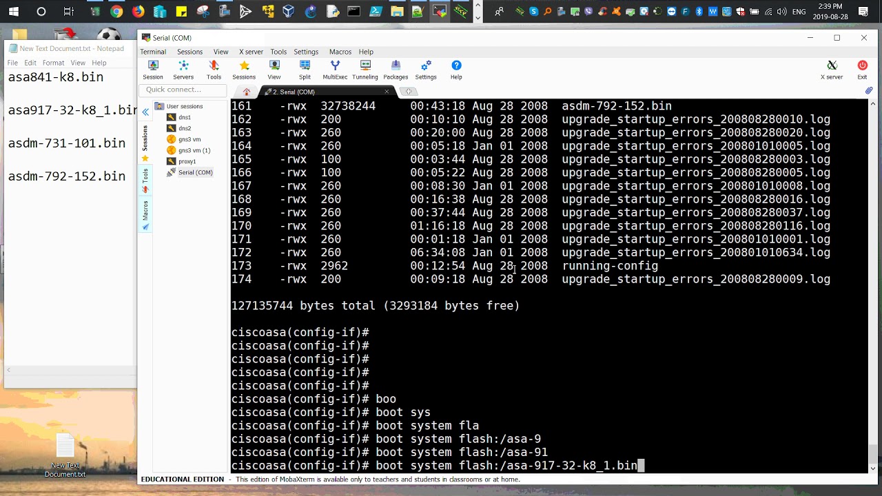 01. asa5505 init config rommon and asdm start - YouTube