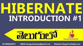 Hibernate Tutorial for Beginners | Hibernate Tutorial Videos in Telugu - YouTube