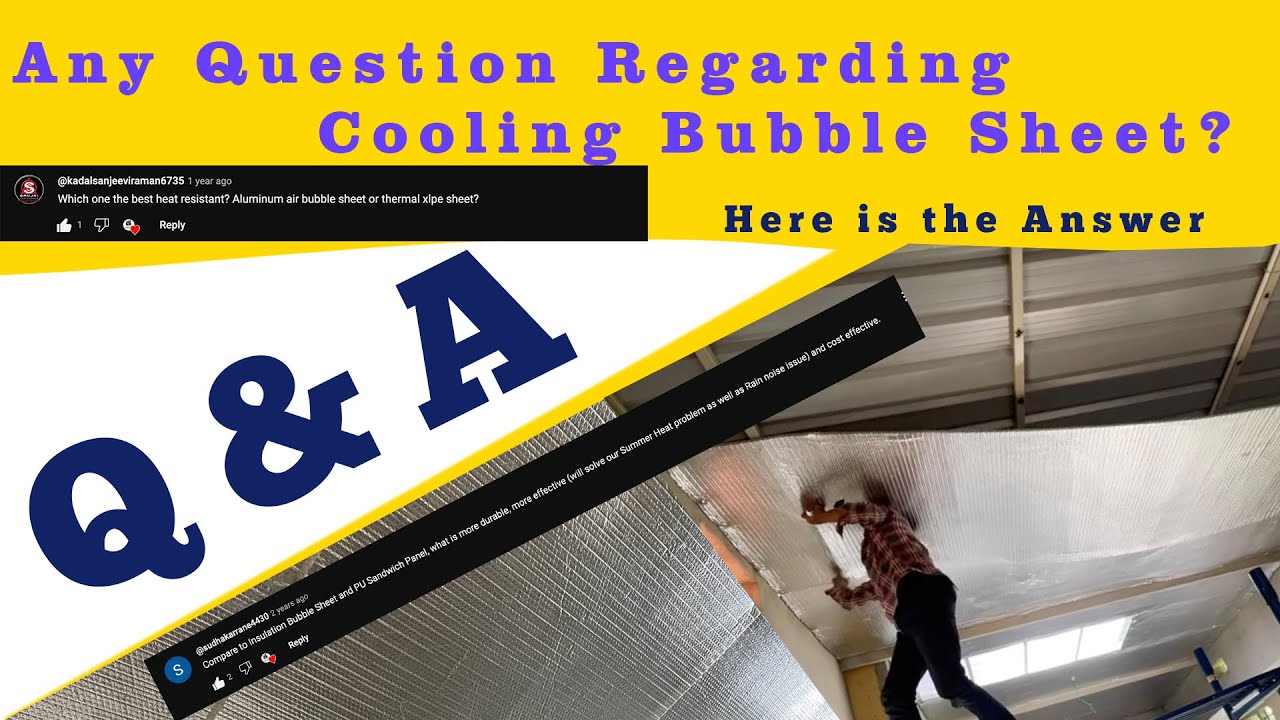 Q&A Regarding Cooling Bubble sheet #reflectiveinsulation - YouTube