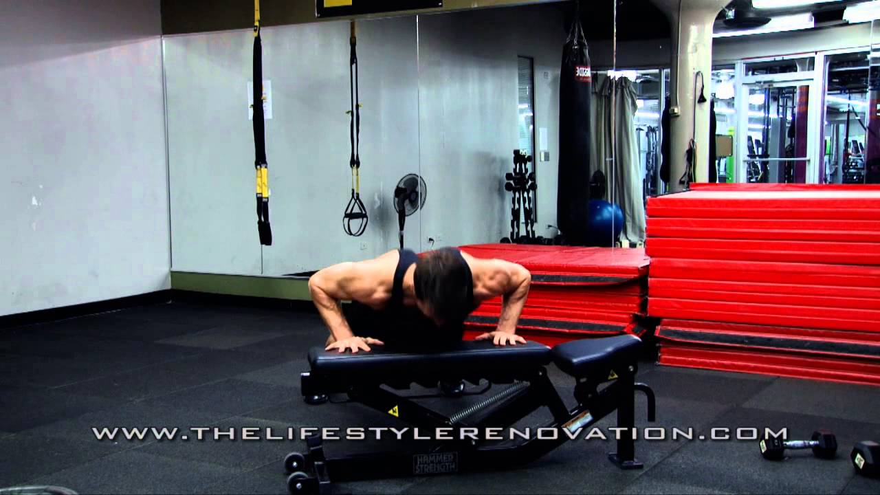 Bench Plyo Push up JTF - YouTube