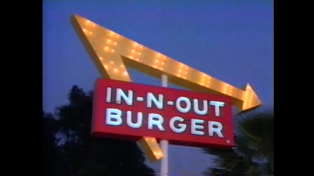 Classic 1987 In-N-Out Burger Television Commercial Advert Los Angeles ...