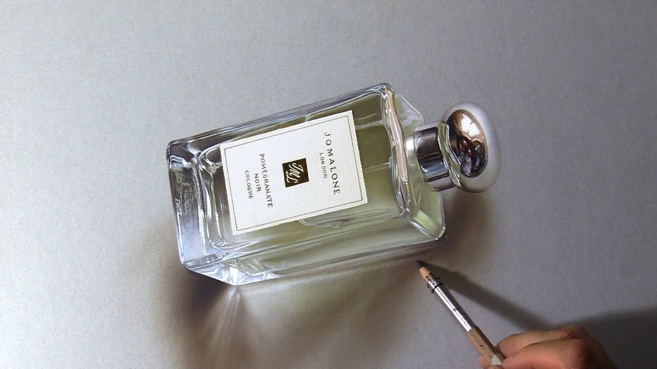 Drawing a perfume...so realistic you can smell it! - YouTube