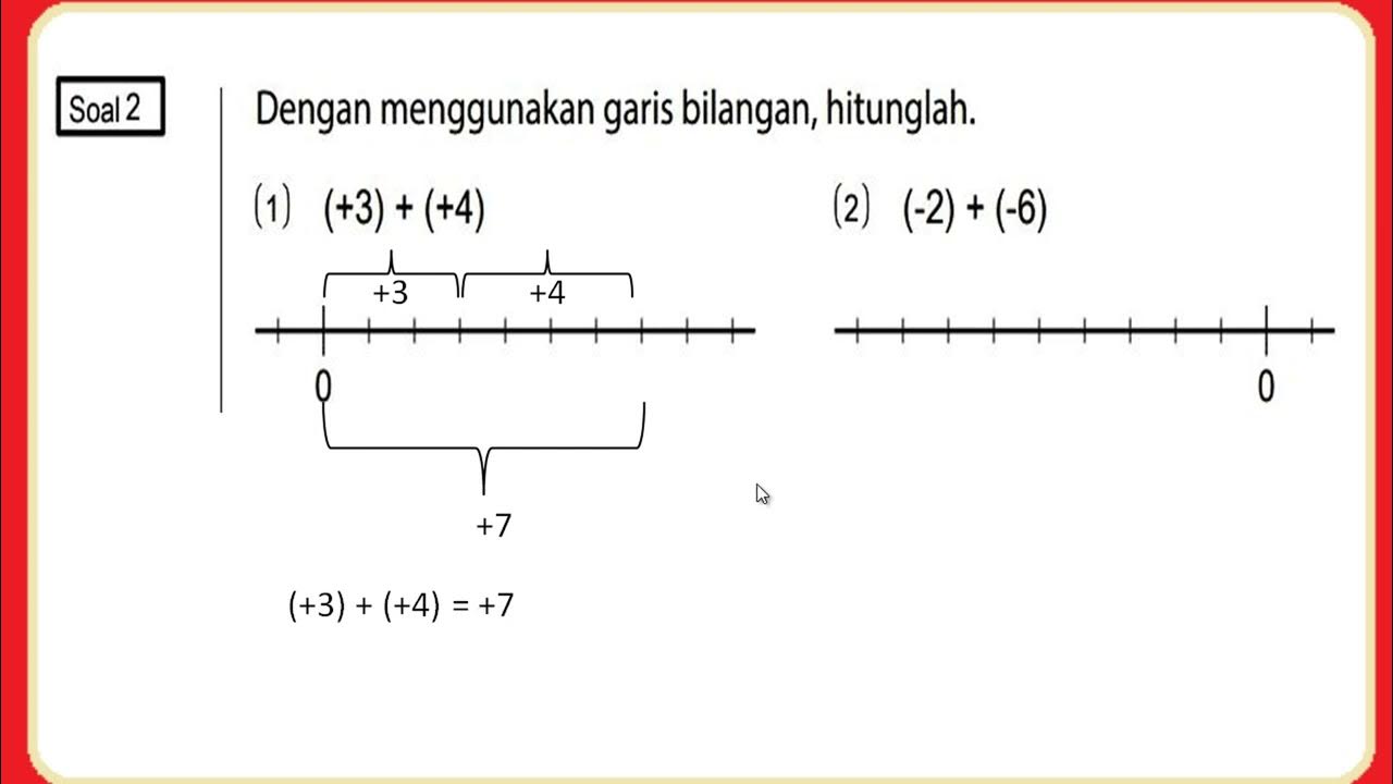 Contoh soal menjumlahkan dua bilangan yang tandanya sama dan pembahasan ...