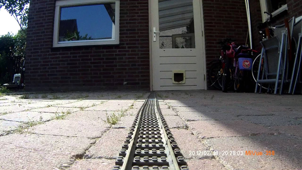 Lego green MOC double decker train. - YouTube