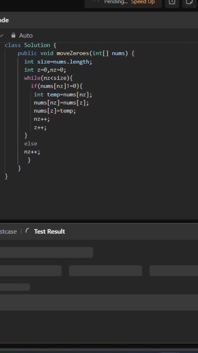 Move zero to end leet code problem 3/100days#arrahman #iit #leetcode #solutions - YouTube
