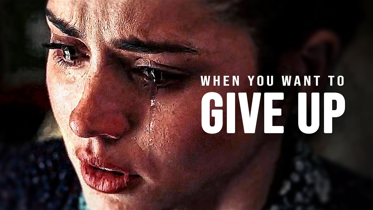 WHEN YOU WANT TO GIVE UP - Motivational Speech - YouTube