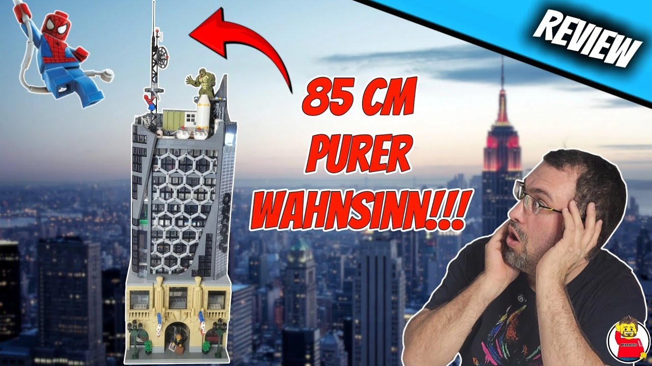5600 TEILE, 85 cm: Einfach nur AMAZING!!! 🕸😱 | Spiderman Oscorp Tower ...