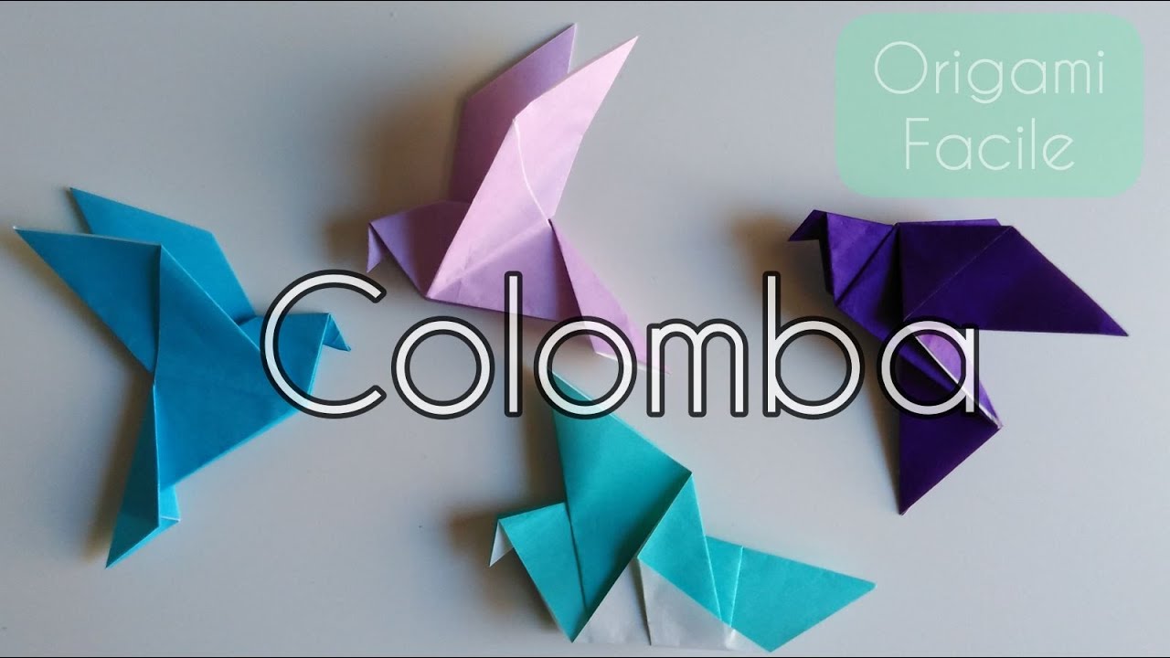 Origami Colombe - YouTube