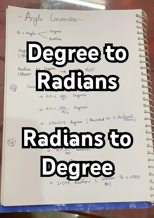 Convert Degrees to Radians & Radians to Degrees | Easy Trick & Formula ...