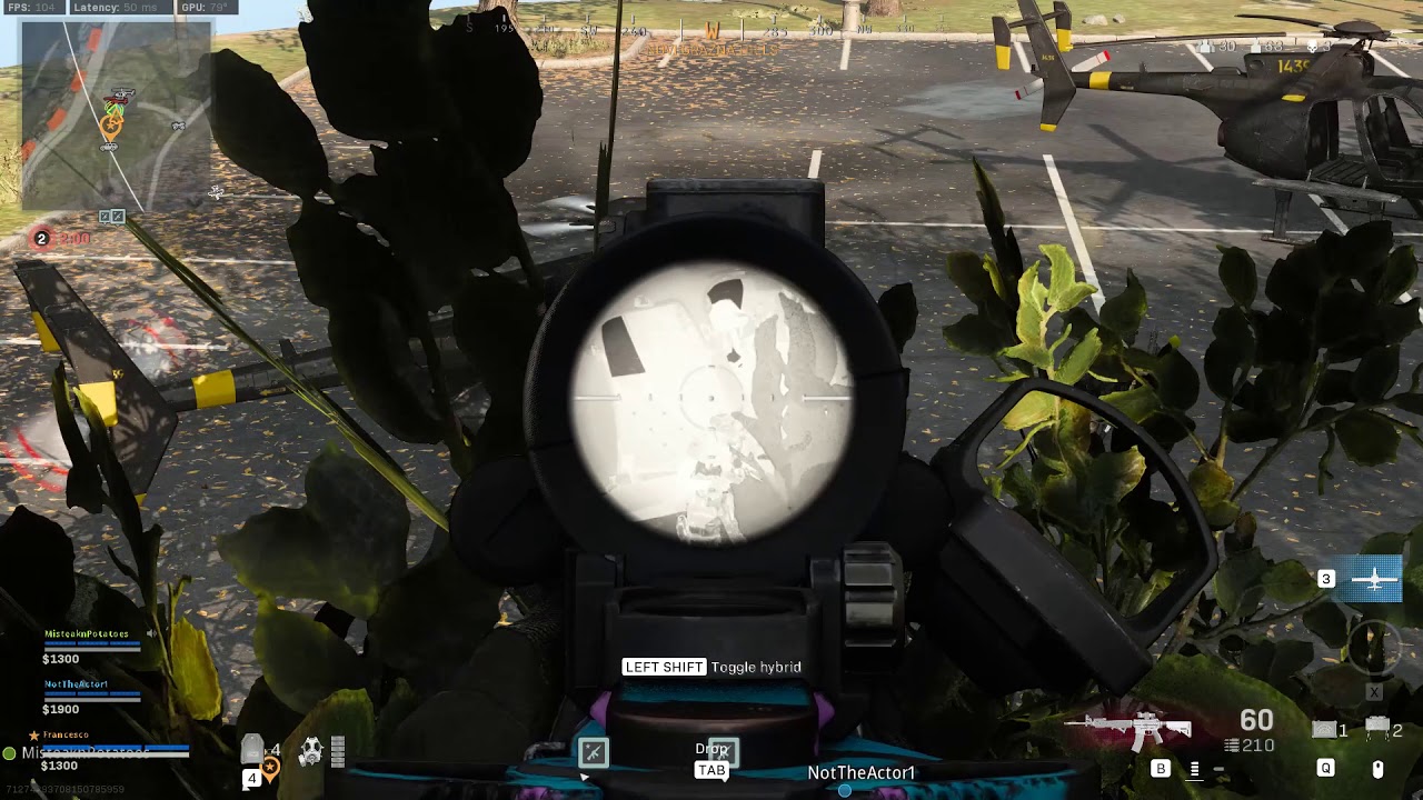 Call of Duty Modern Warfare Bush Helicopter Bait - YouTube