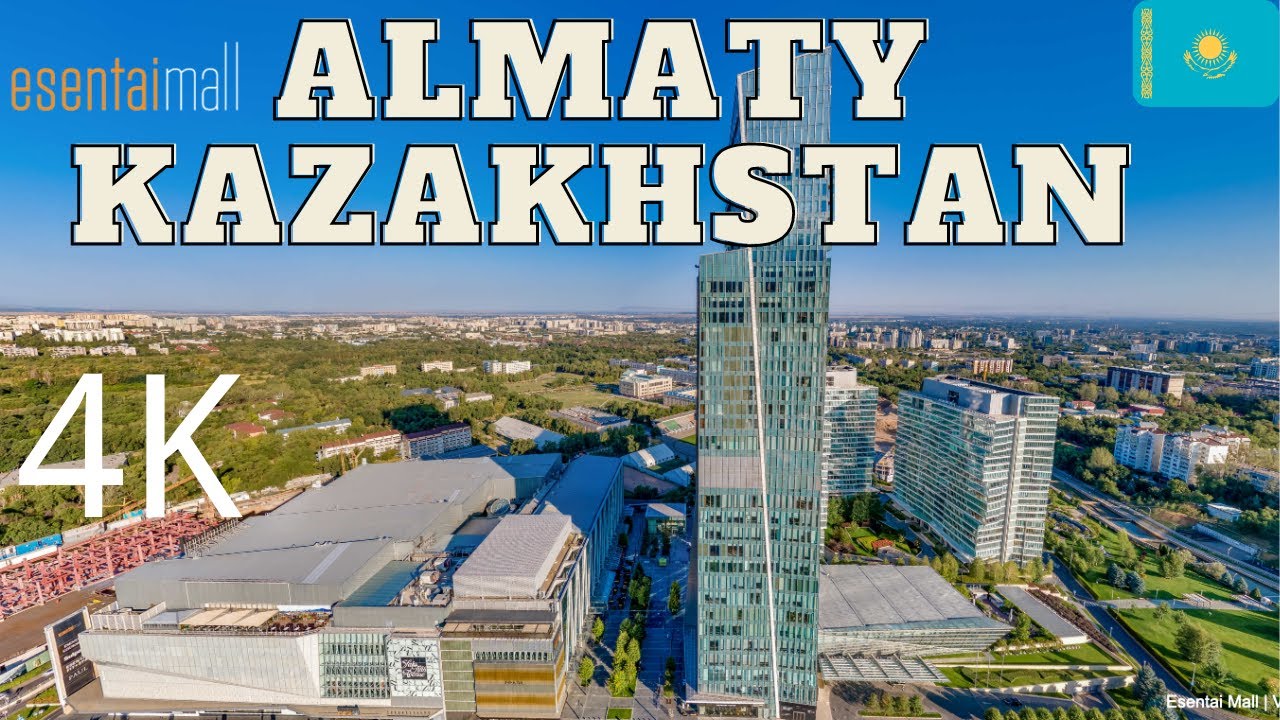 Esentai Mall | Al-Farabi street | Kazakhstan Almaty | Walking tour | 4K ...