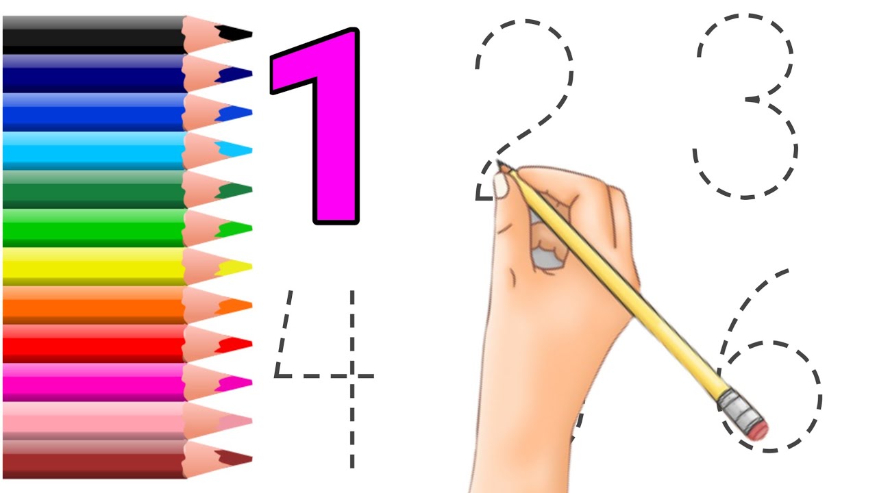 how to write 1234 || write 1 to 50 | write one two three,1234 Numbers ...