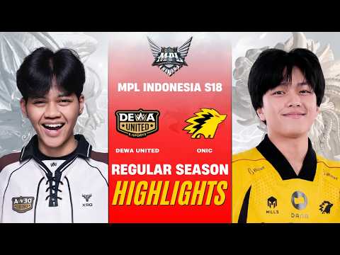 [HIGHLIGHTS] DEWA UNITED vs ONIC ID MPL ID S18 REGULAR SEASON | DEWA vs ONIC