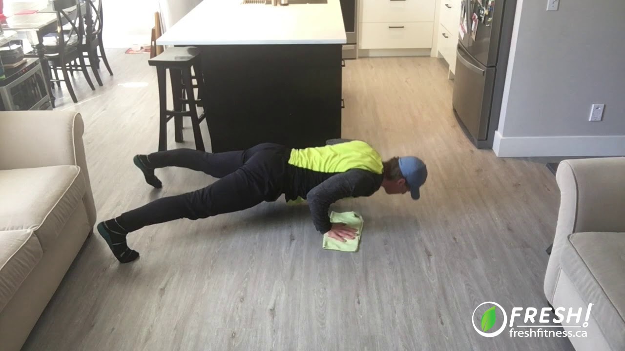 At Home Core Exercise - Kitchen Floor Core Workout - YouTube