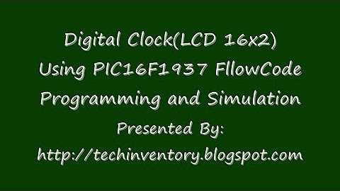LCD Display-Flowcode Simulation Tutorials - YouTube