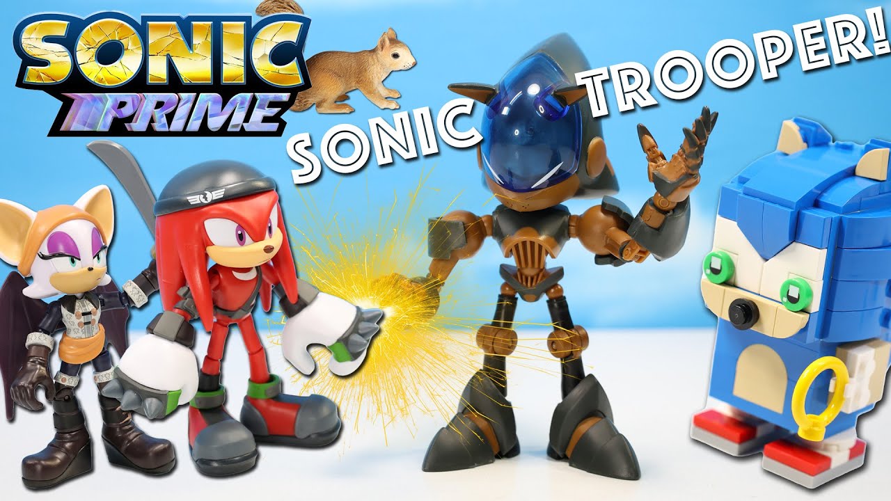 SONIC the Hedgehog PRIME Wave 4 Figures Sonic Trooper Knucks & Batten ...
