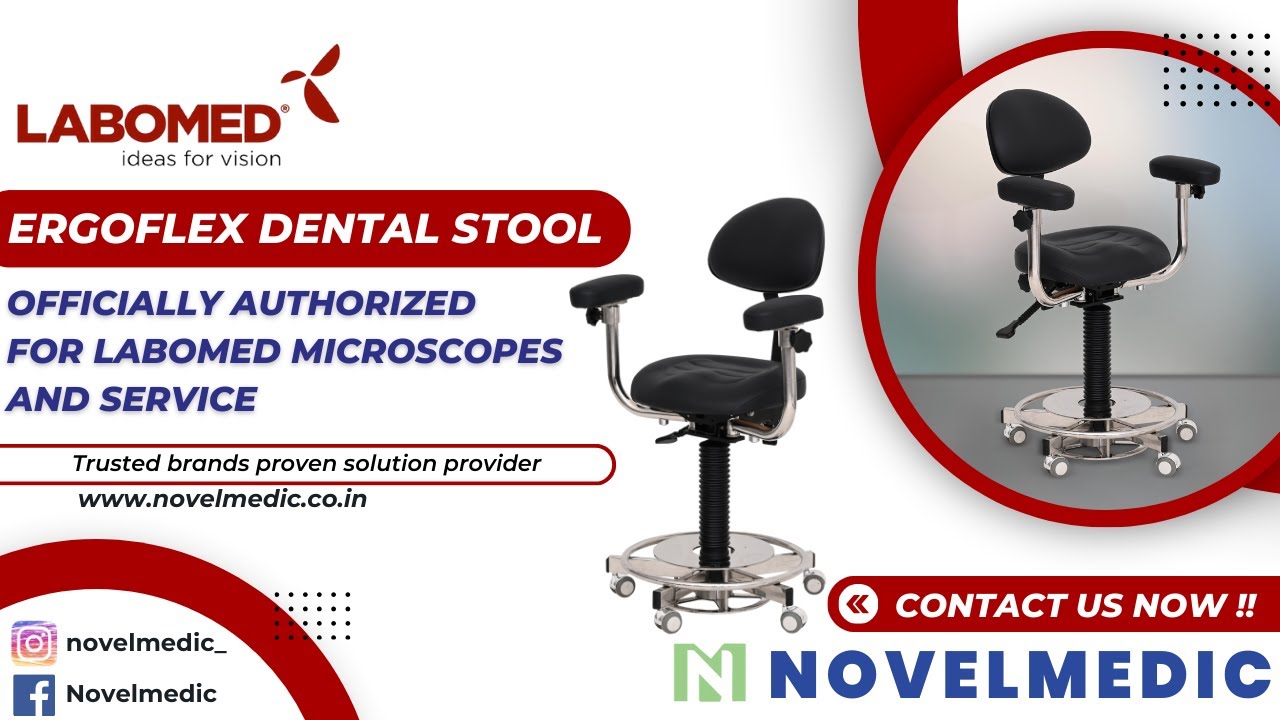 Labomed Ergoflex Dental Stool for best for Ergonomics - Novelmedic ...