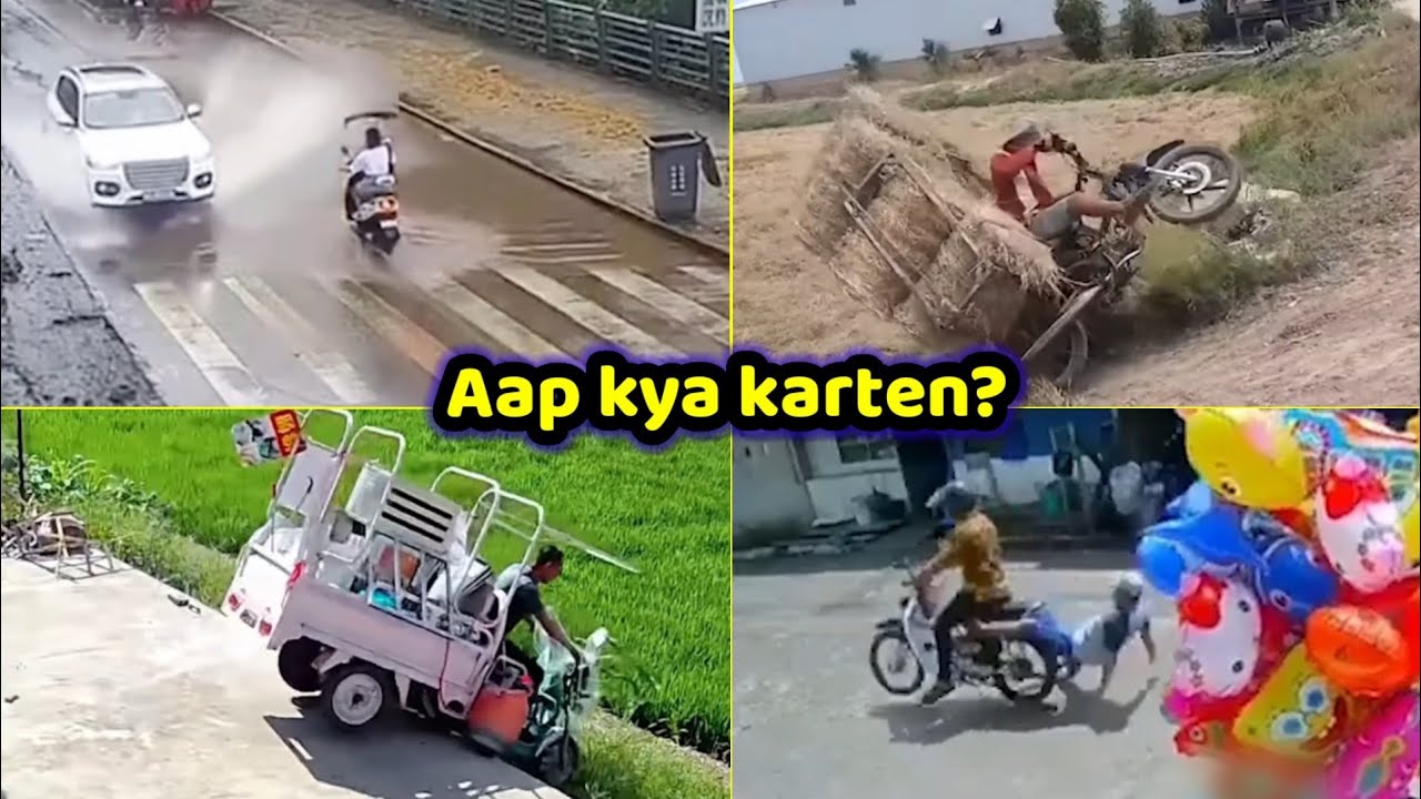 funny accidents try not to laugh . funny bike fails . - YouTube