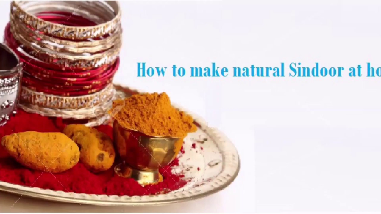 Experience it- How to make natural Sindoor at home - YouTube