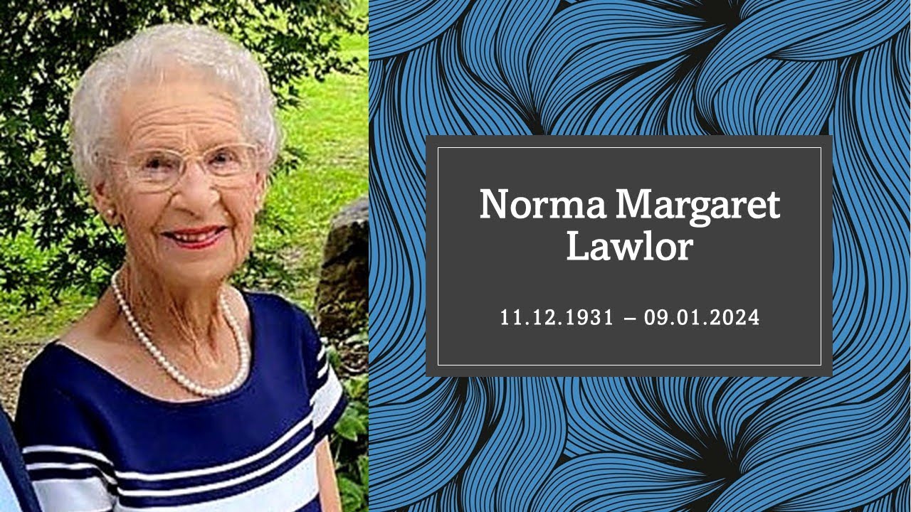 Funeral Mrs. Norma Margaret Lawlor Finley - YouTube