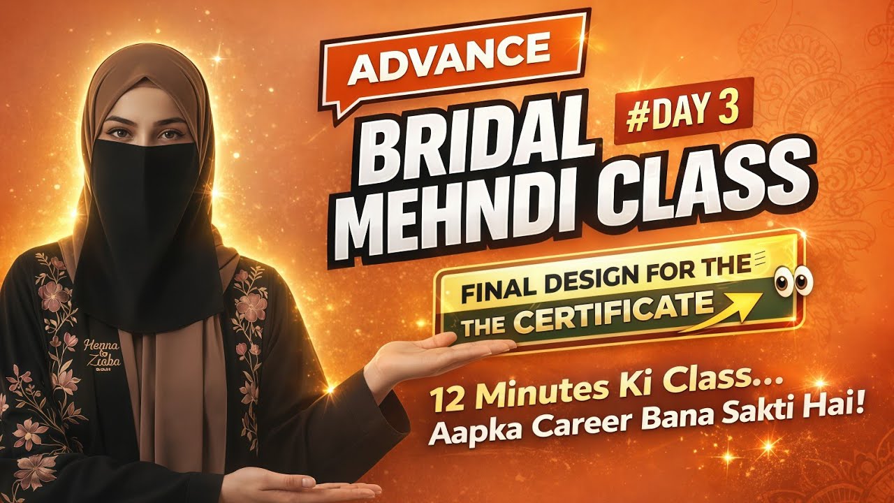Mehndi Class 1 | Henna Classes Day 2 | Mehandi Course 1|Mehendi Design ...