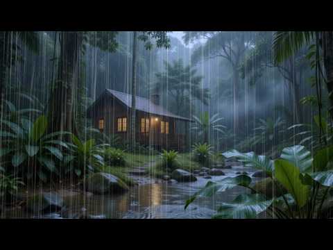 Heavy Rain Sounds for Sleeping Instantly | Deep Sleep in 5 Minutes
