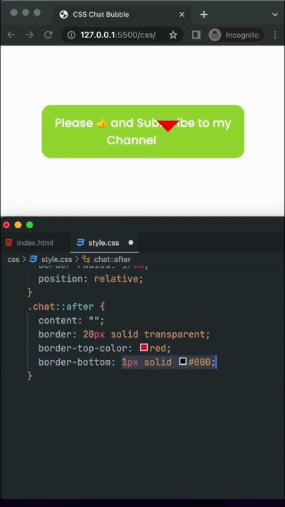 #CSS Tooltip/Chat Bubble - YouTube