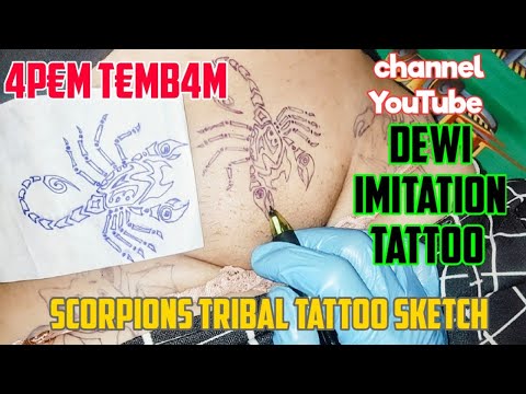 skull and flower teaser Lucky monster tattoo