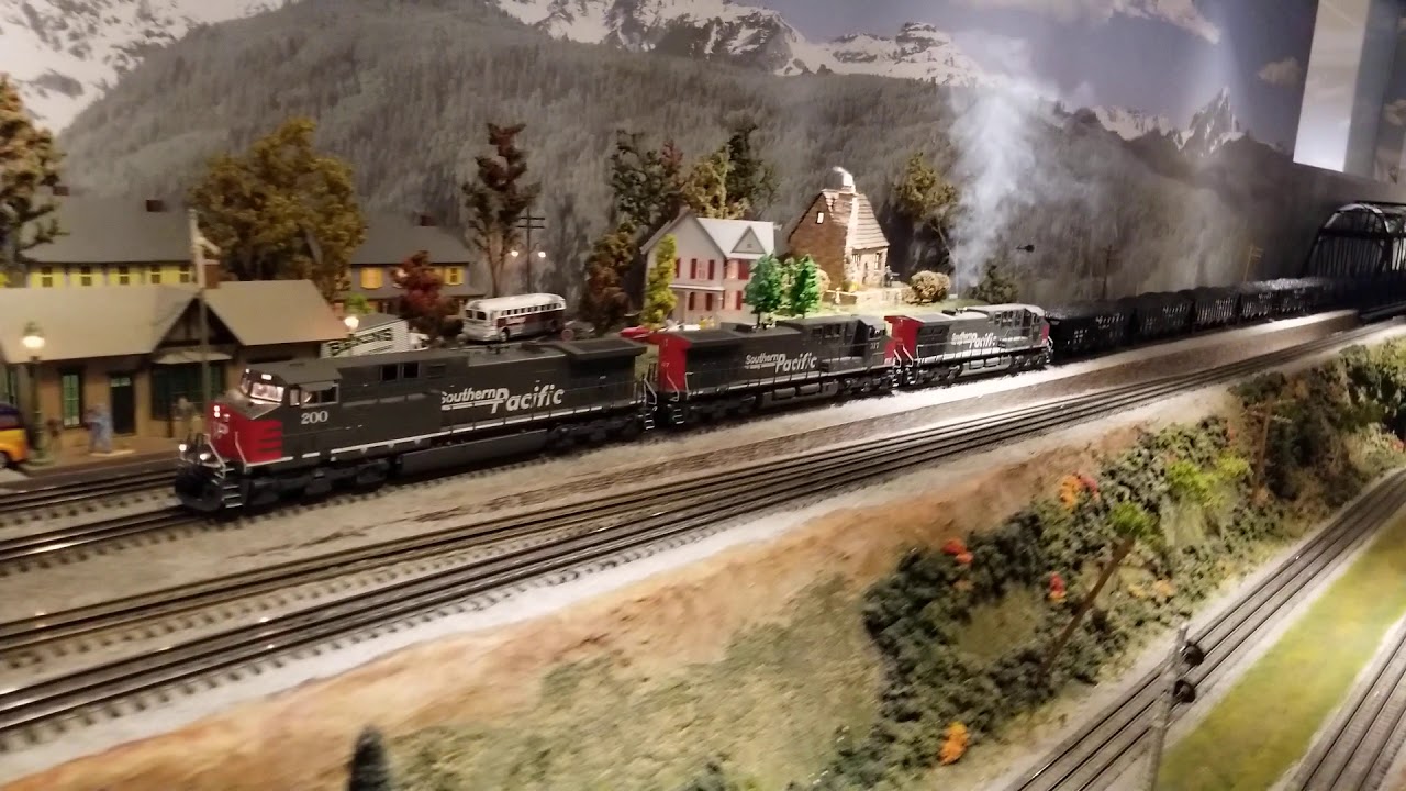 MTH Premier SP Southern Pacific AC4400CW Coal Train Lash-Up San Diego 3 ...