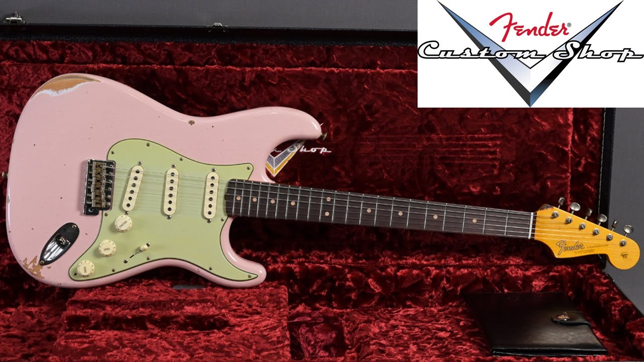 Fender Custom Shop Stratocaster 1964 Relic Shell Pink R117849 - YouTube