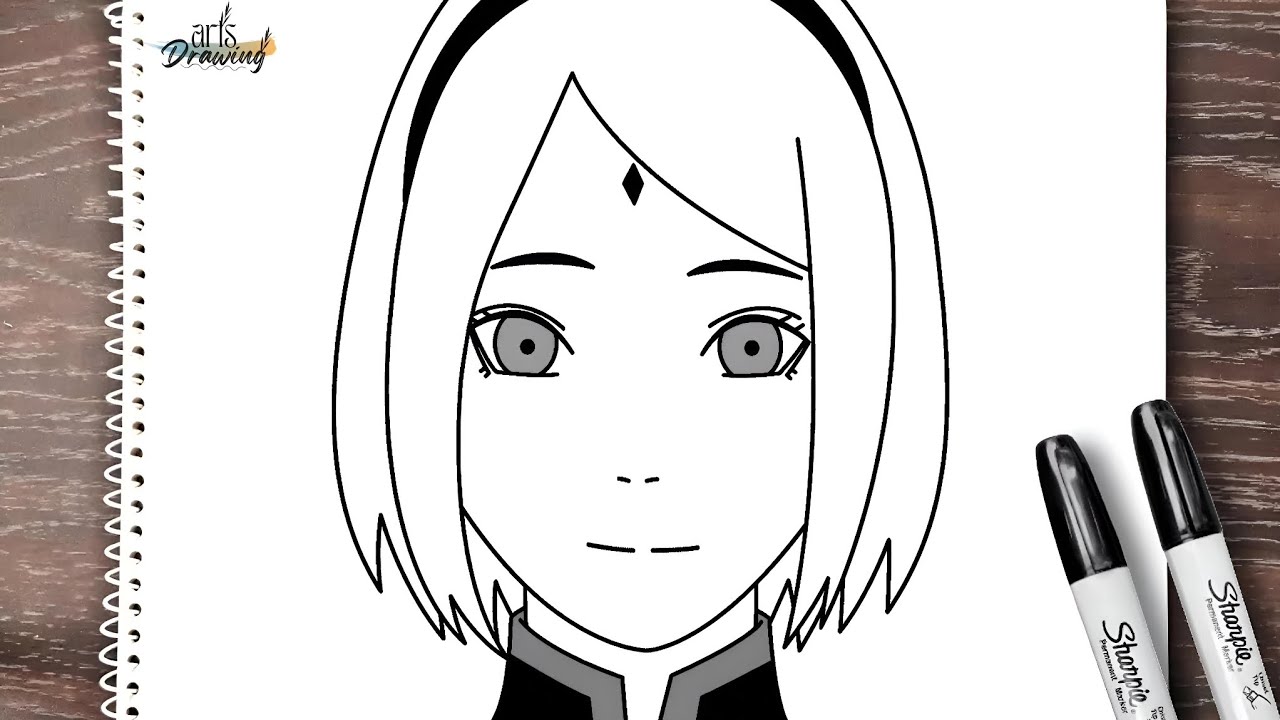 How to draw Sakura Haruno step by step - YouTube