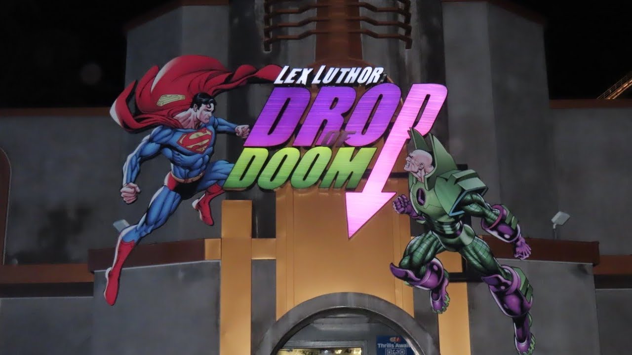 POV | Lex Luther: Drop of Doom | Six Flags Magic Mountain!!! - YouTube