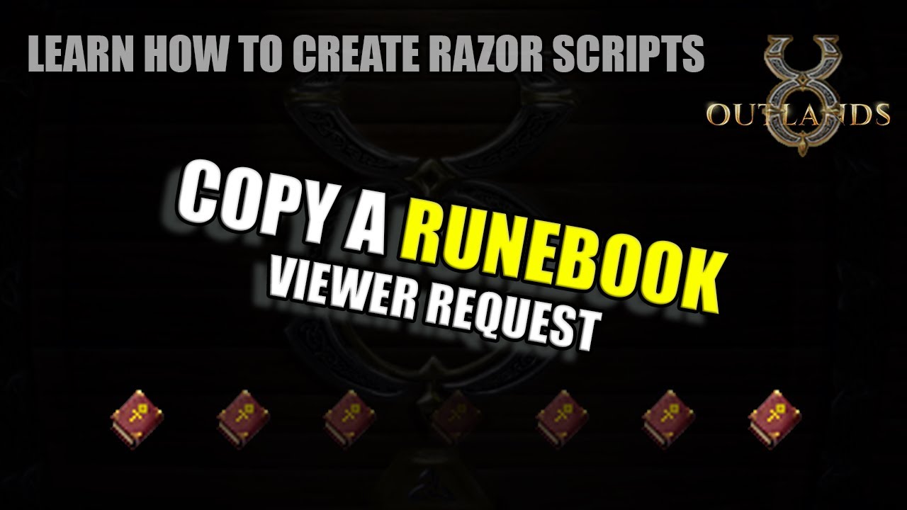 UO Outlands - Easy way to copy a rune book - YouTube
