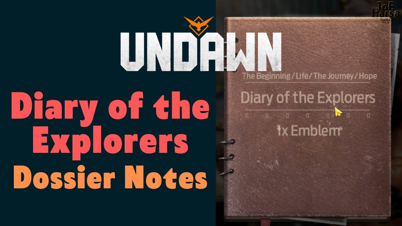 Diary of the Explorers Dossier Notes Undawn - YouTube